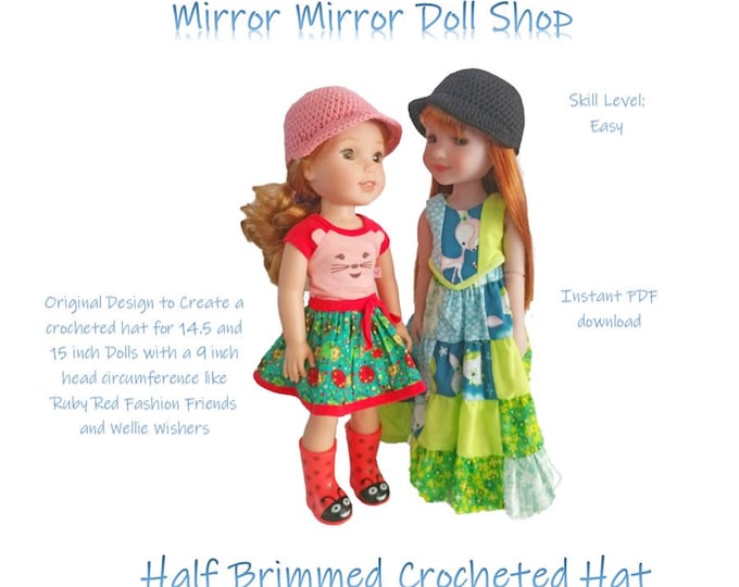 Instant PDF Pattern to Make a Half Brimmed Crocheted Hat for - Etsy