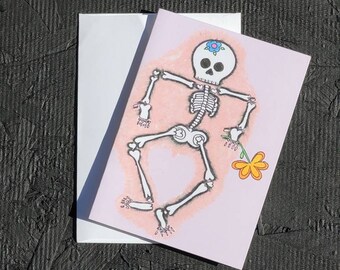 Bone Thank You Card - Etsy