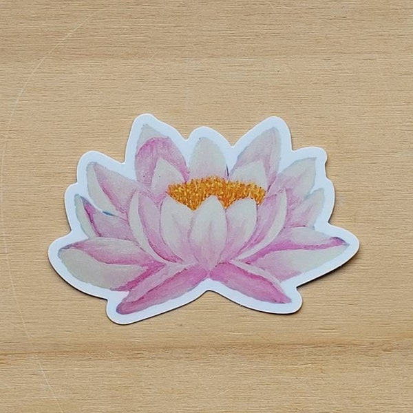 Lotus Flower Sticker - Etsy