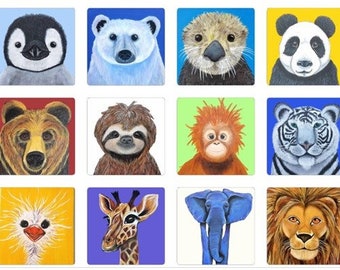 Animal Match Game | Etsy