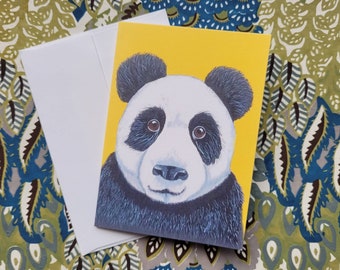 Panda Note Cards | Etsy