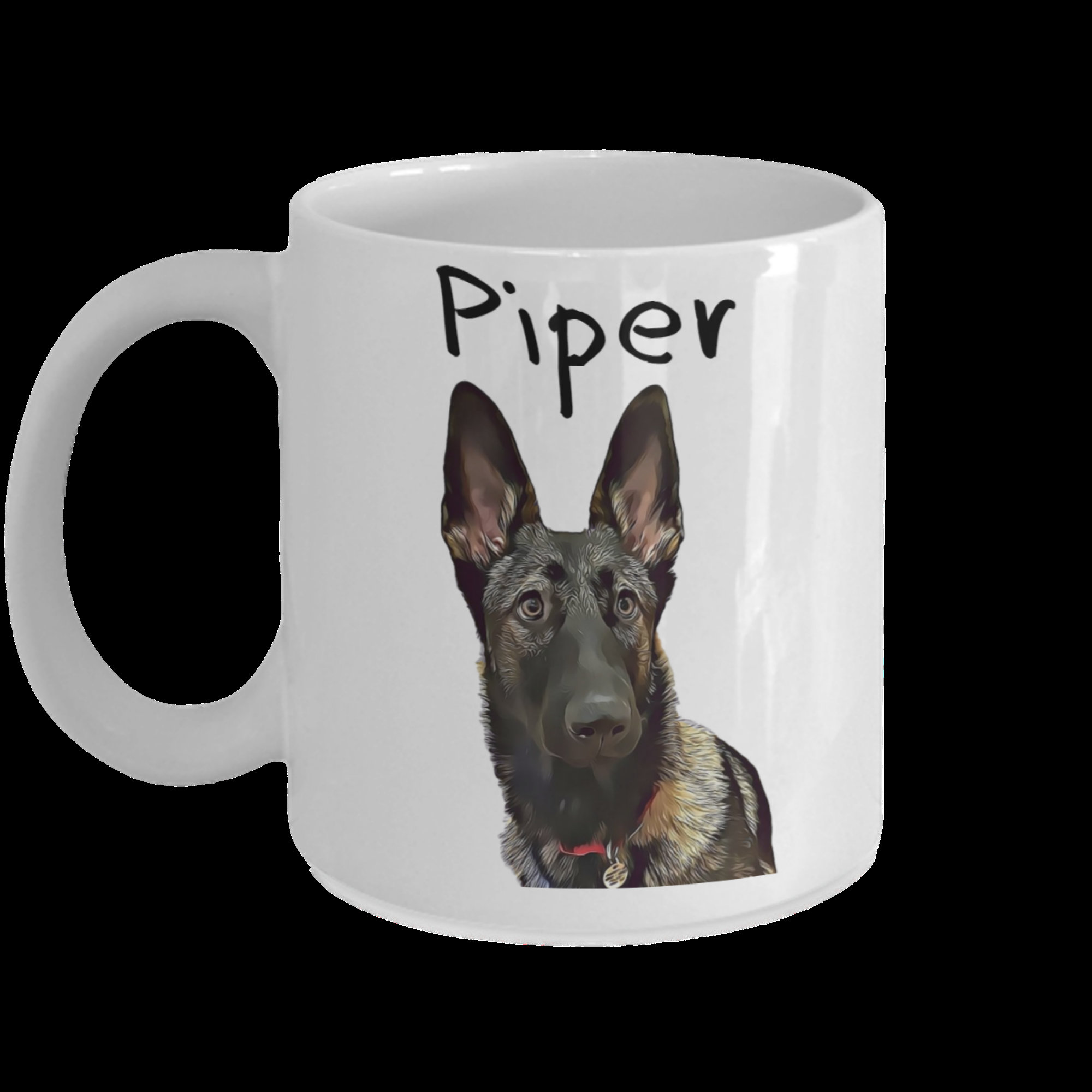 Personalized Gift Idea, Custom Pet Portrait, Dog Coffee Mug, Pet Coffee ...