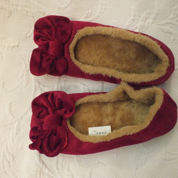 Velvet Slippers - Etsy