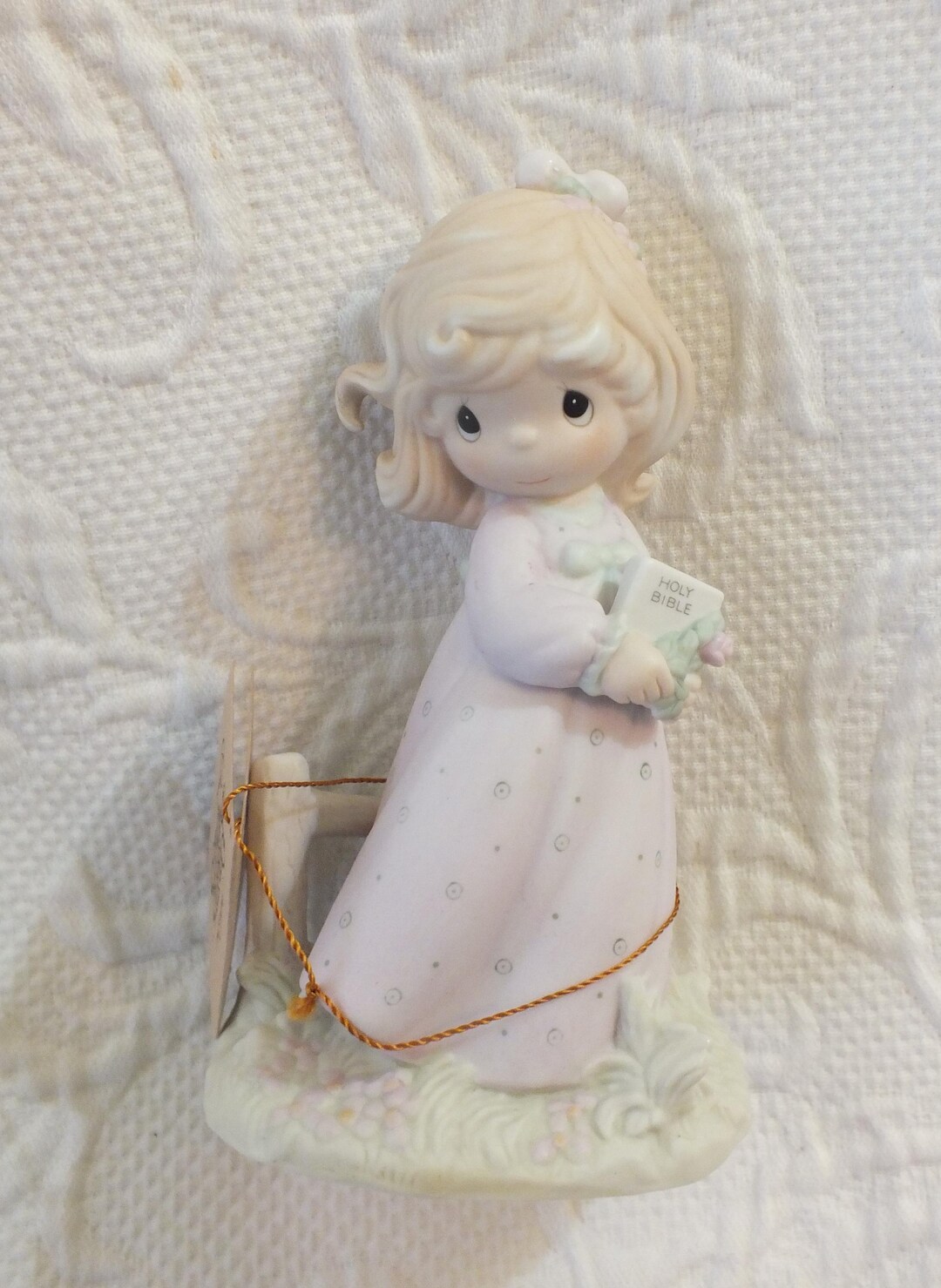 Vintage Precious Moments Figure "the Voice of Spring" Girl With Bible ...