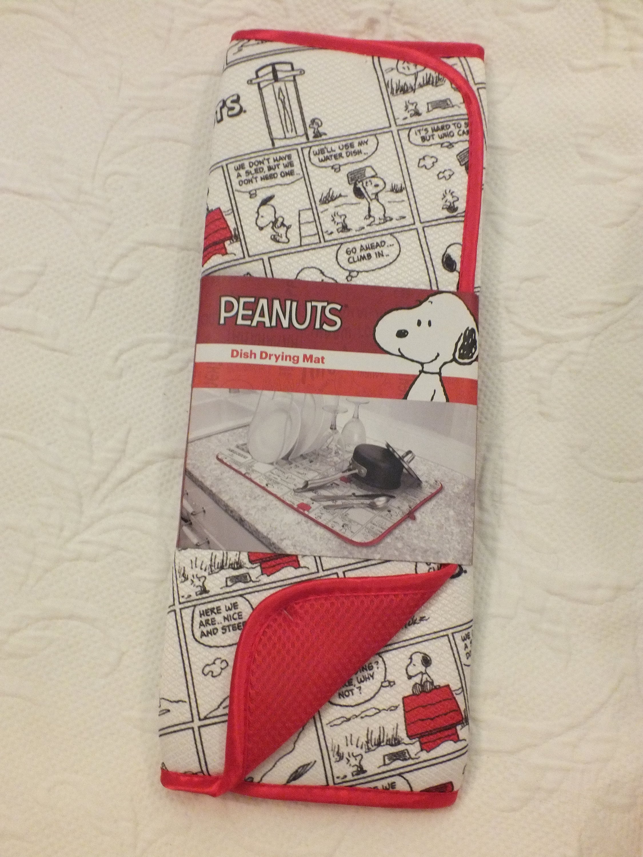 Peanuts Snoopy Comics Dish Drying Mat Kitchen Linens - Etsy