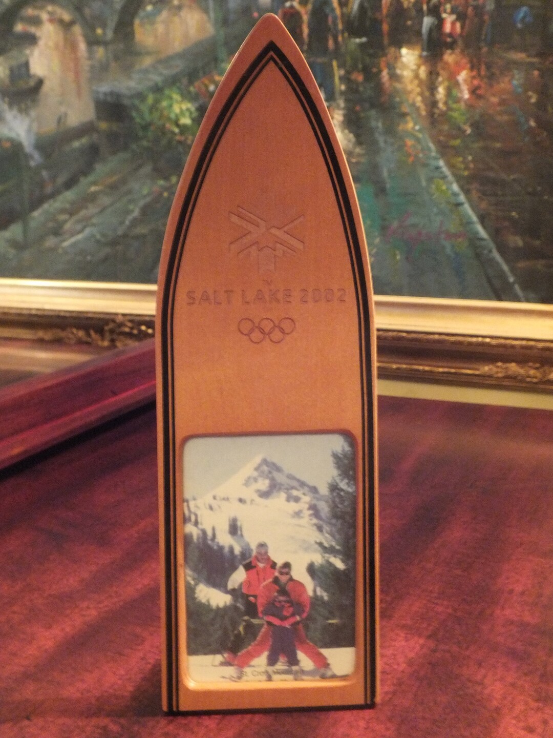 Ski Frame Salt Lake Olympics 2002 4x12 Ski Frame Holds 3.5X 4.5 Photo ...