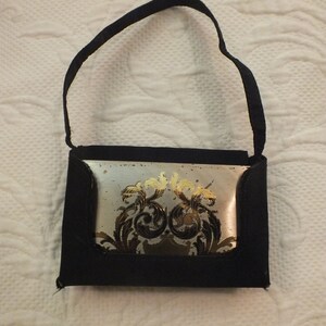 Vintage 1940's Makeup Compact by Elgin American - Silver Gold, Large ...