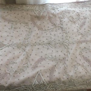 Gorgeous Beaded Table Runner in a Light Pink - Hand Beaded - Etsy