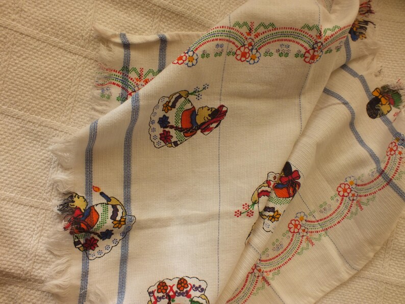 Guatemala Kitchen Towel Native Women With Flowers and Candles Cotton ...