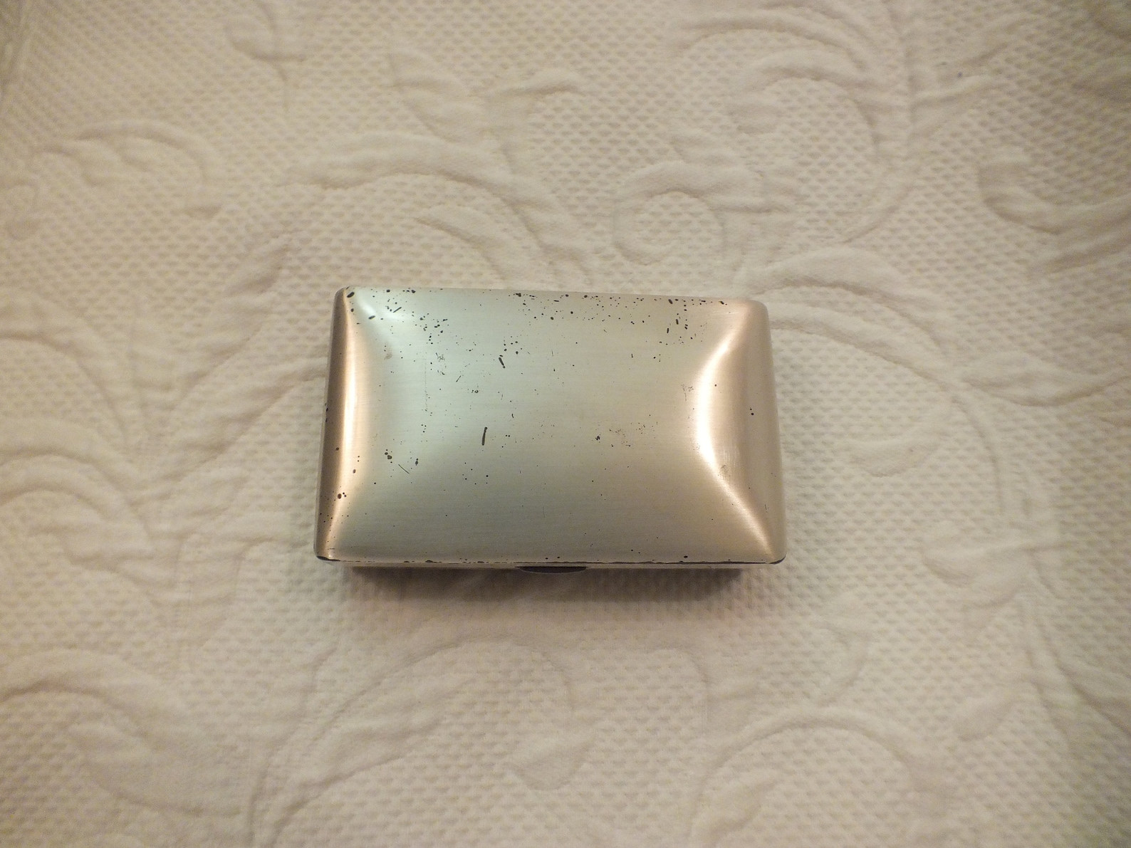 Vintage 1940's Makeup Compact by Elgin American Silver Gold, Large ...