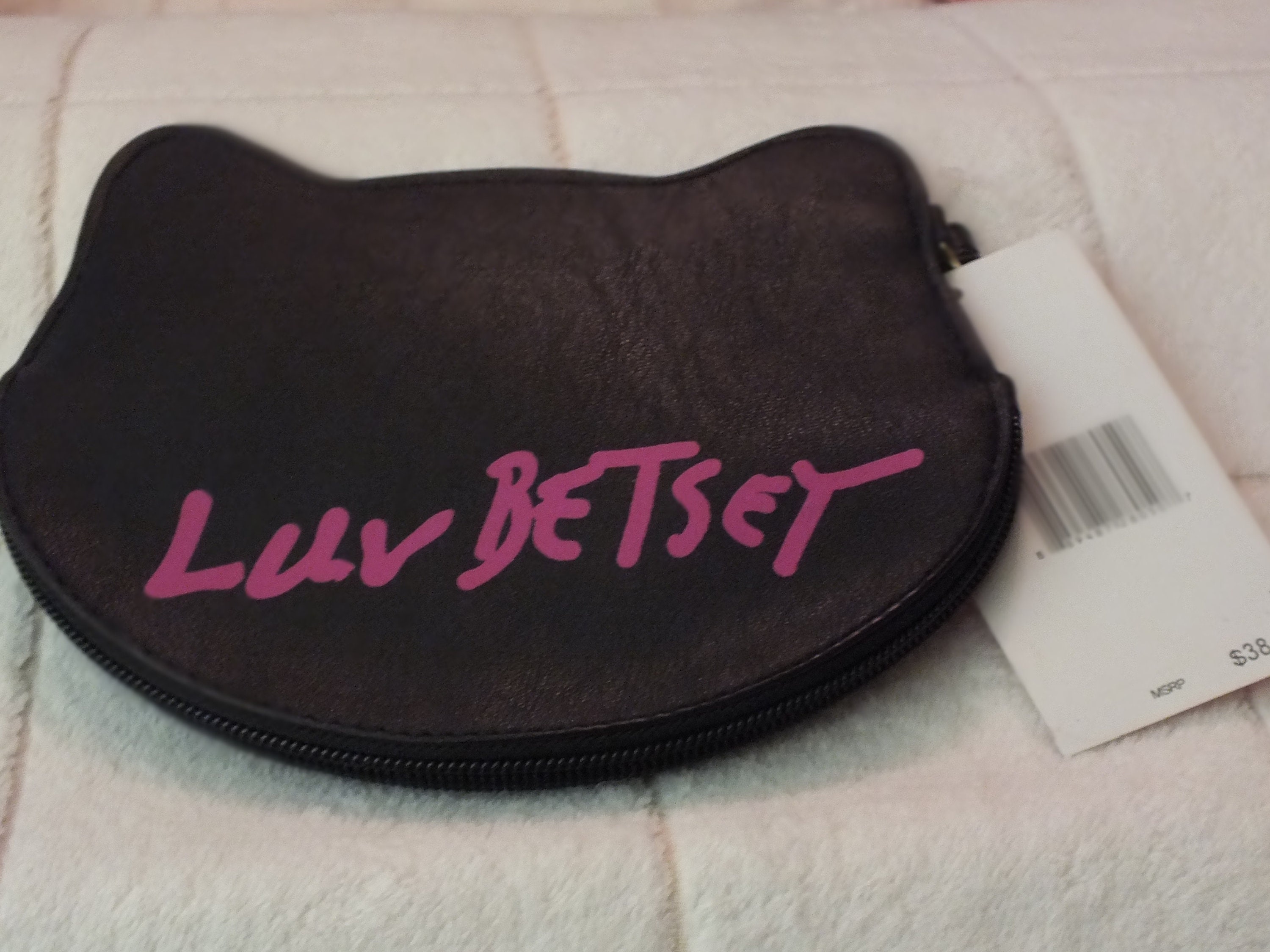Betsey Johnson Black White Kitty Cat Coin Purse - Etsy