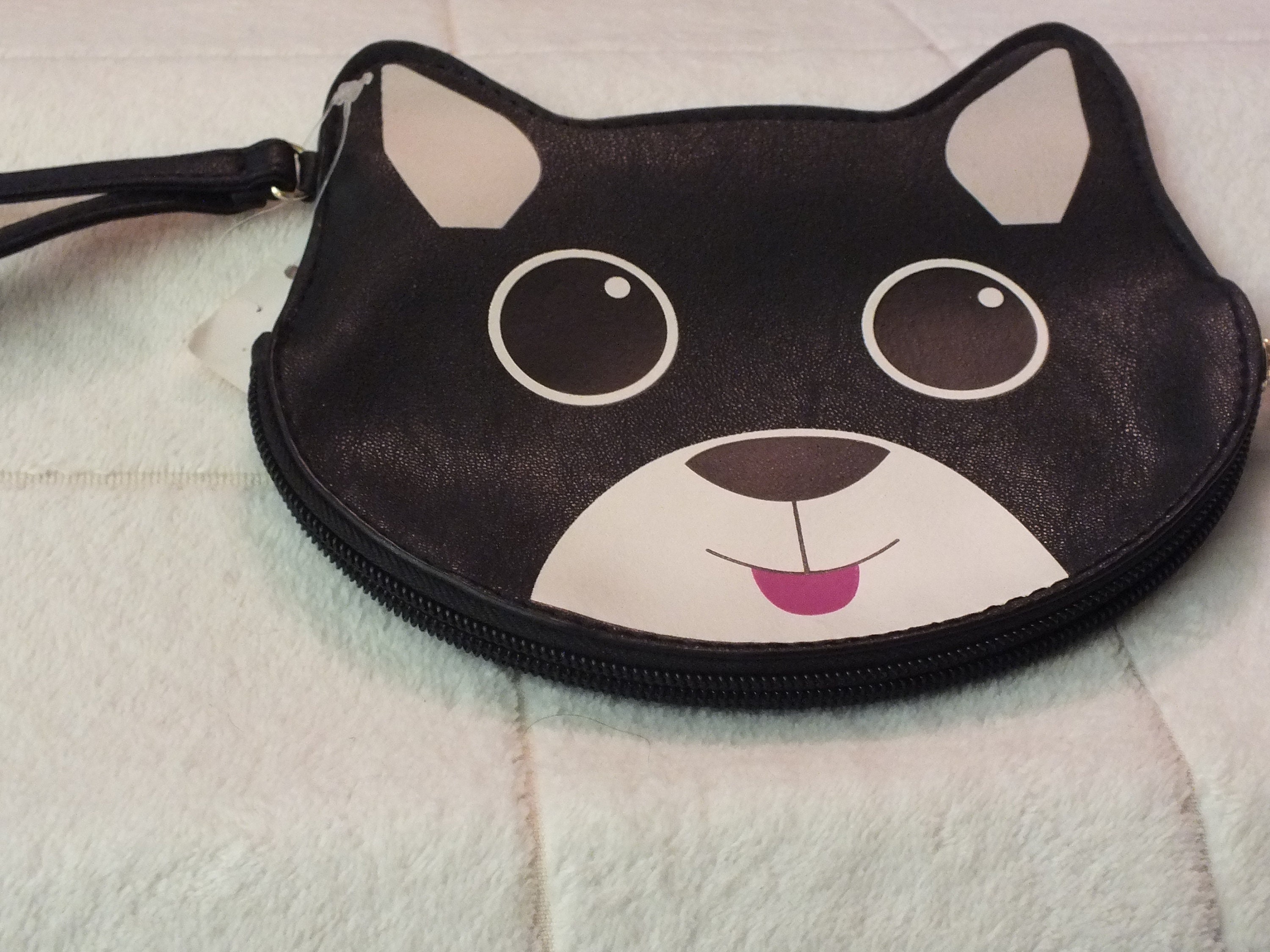 Betsey Johnson Black White Kitty Cat Coin Purse - Etsy
