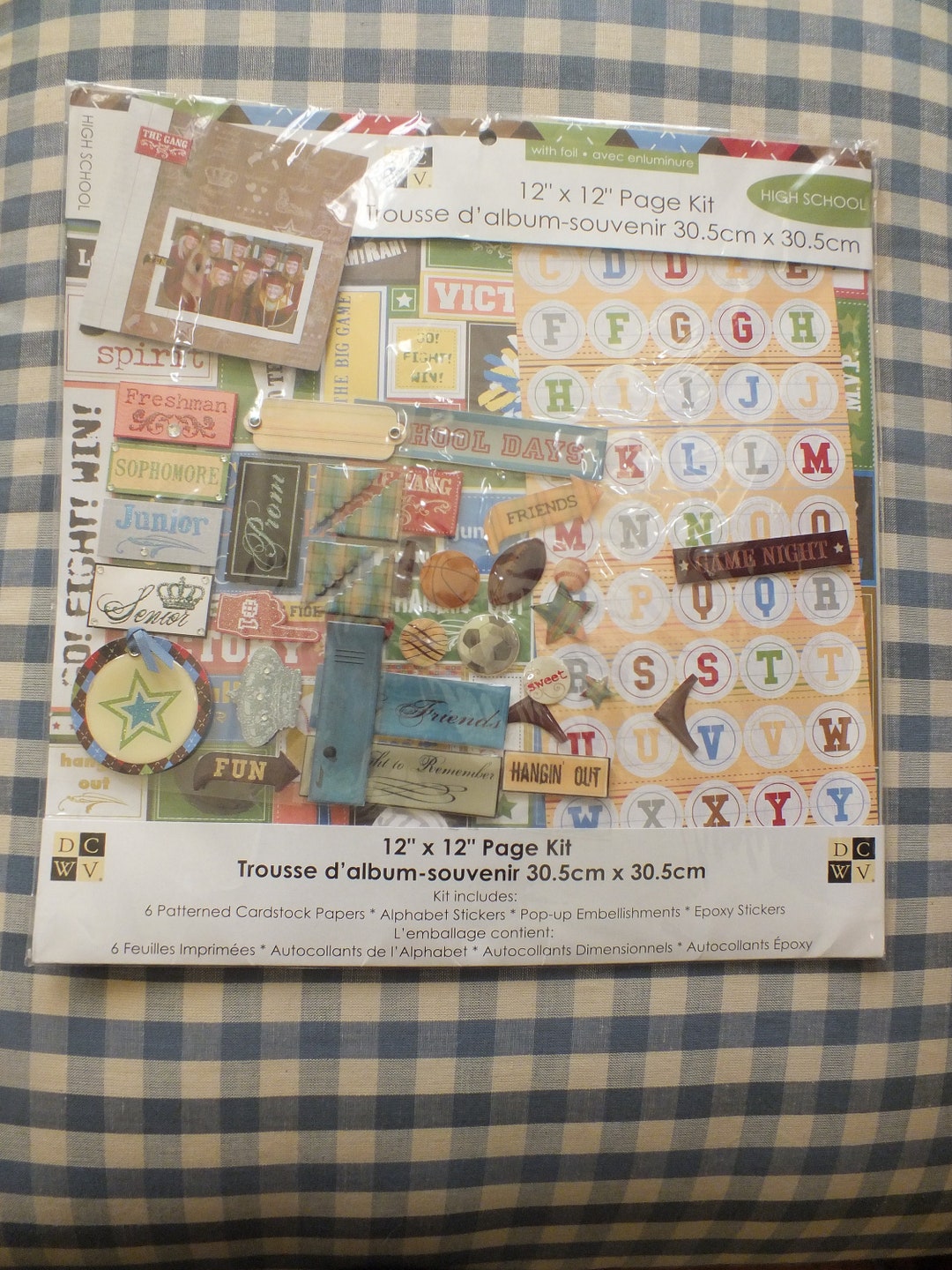 Scrapbook Kit High School Pop up Embellishments, Epoxy Stickers Trousse ...