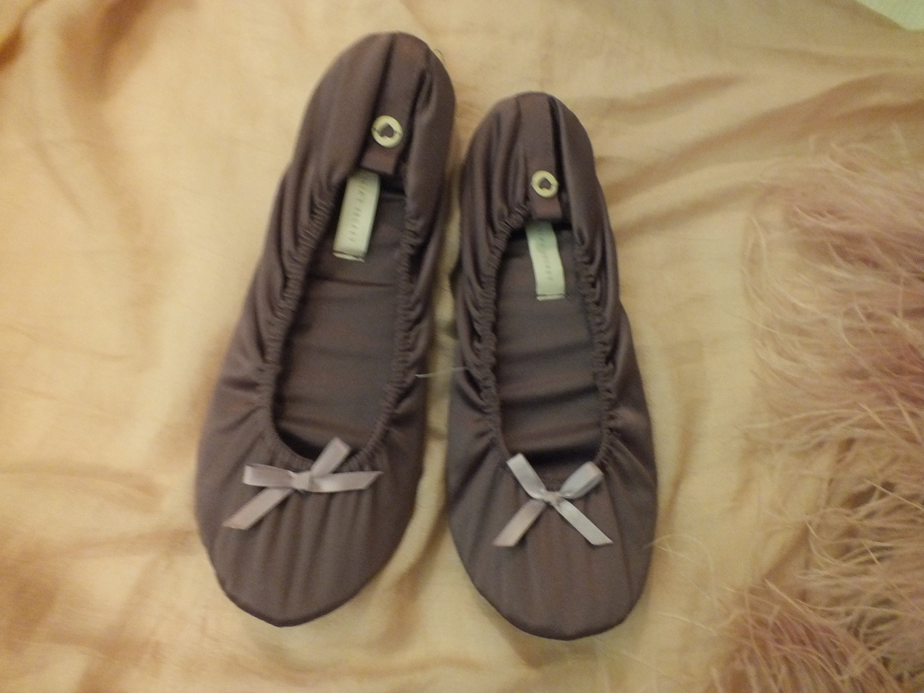 Vintage Victoria's Secret Satin Slippers in a Light Purple Plumb Color ...