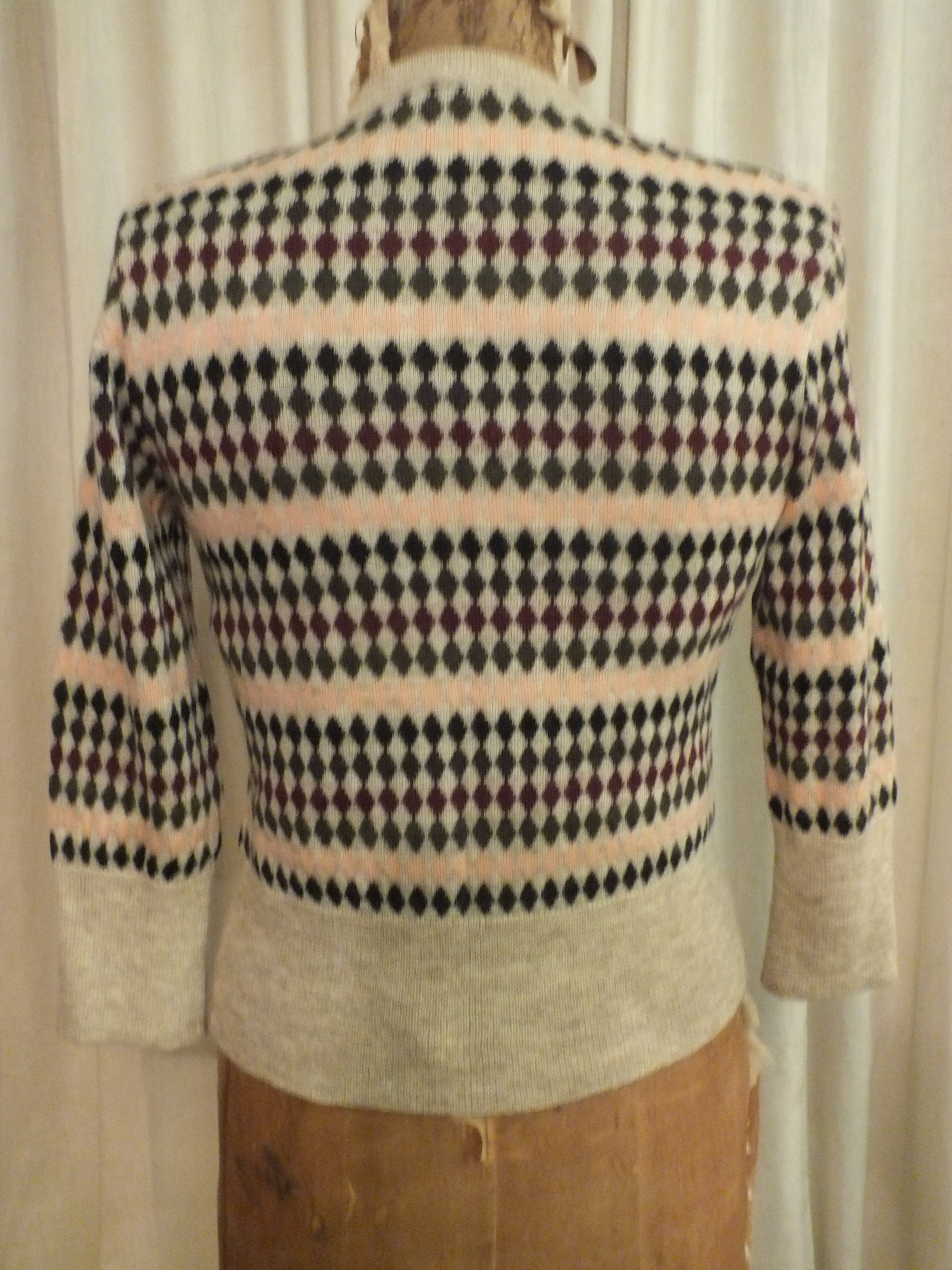 Vintage Italian Sweater Mohair Wool by Paul Smith in a Diamond Pattern ...