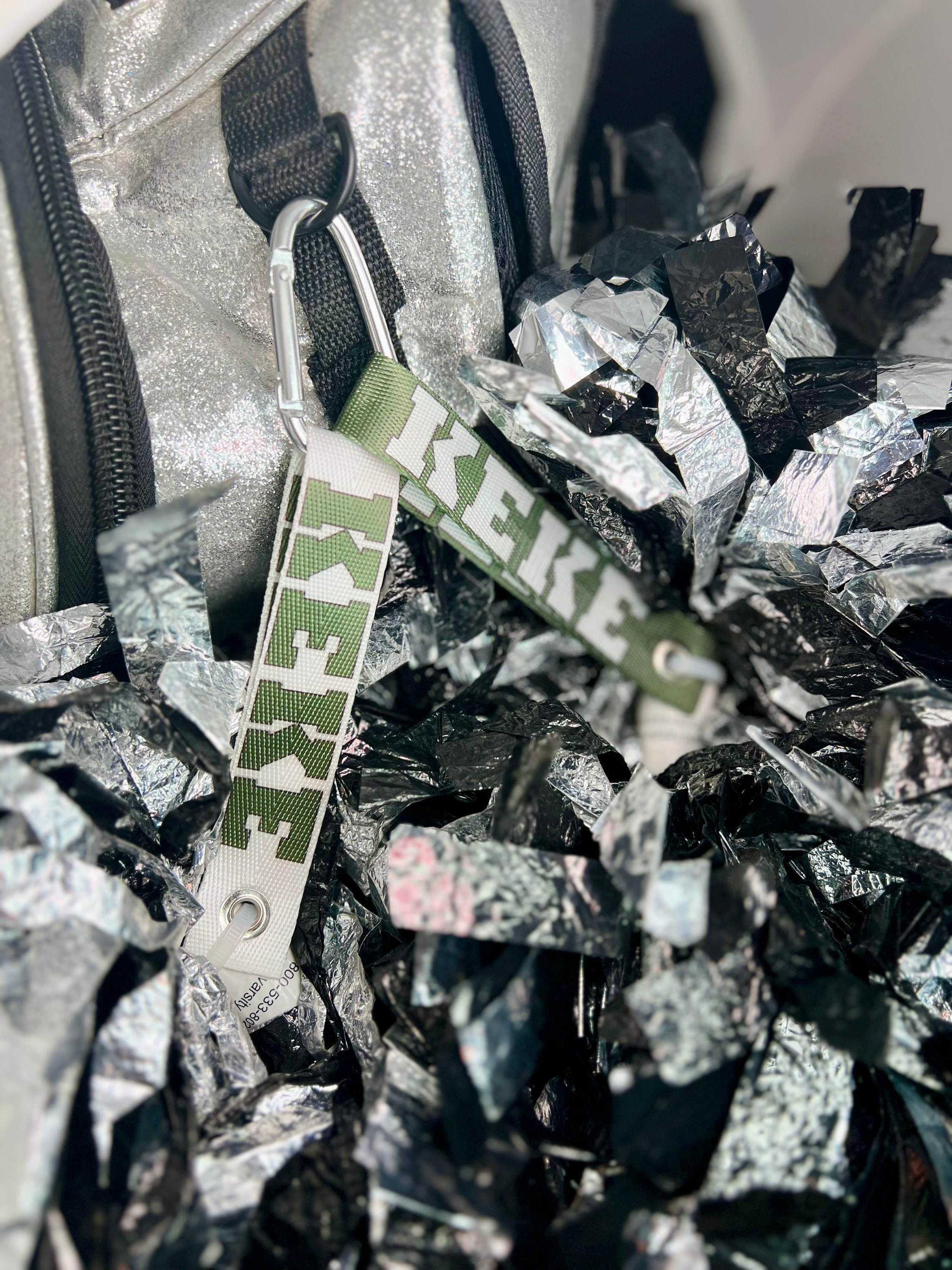 Bring It & Bring It Bling! Custom Nylon Pom Pom and Name Handle Tags - Etsy
