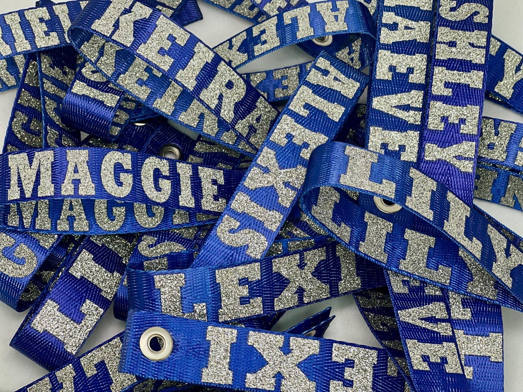 Bring It & Bring It Bling! With Name in GLITTER Vinyl! Custom Nylon Pom ...