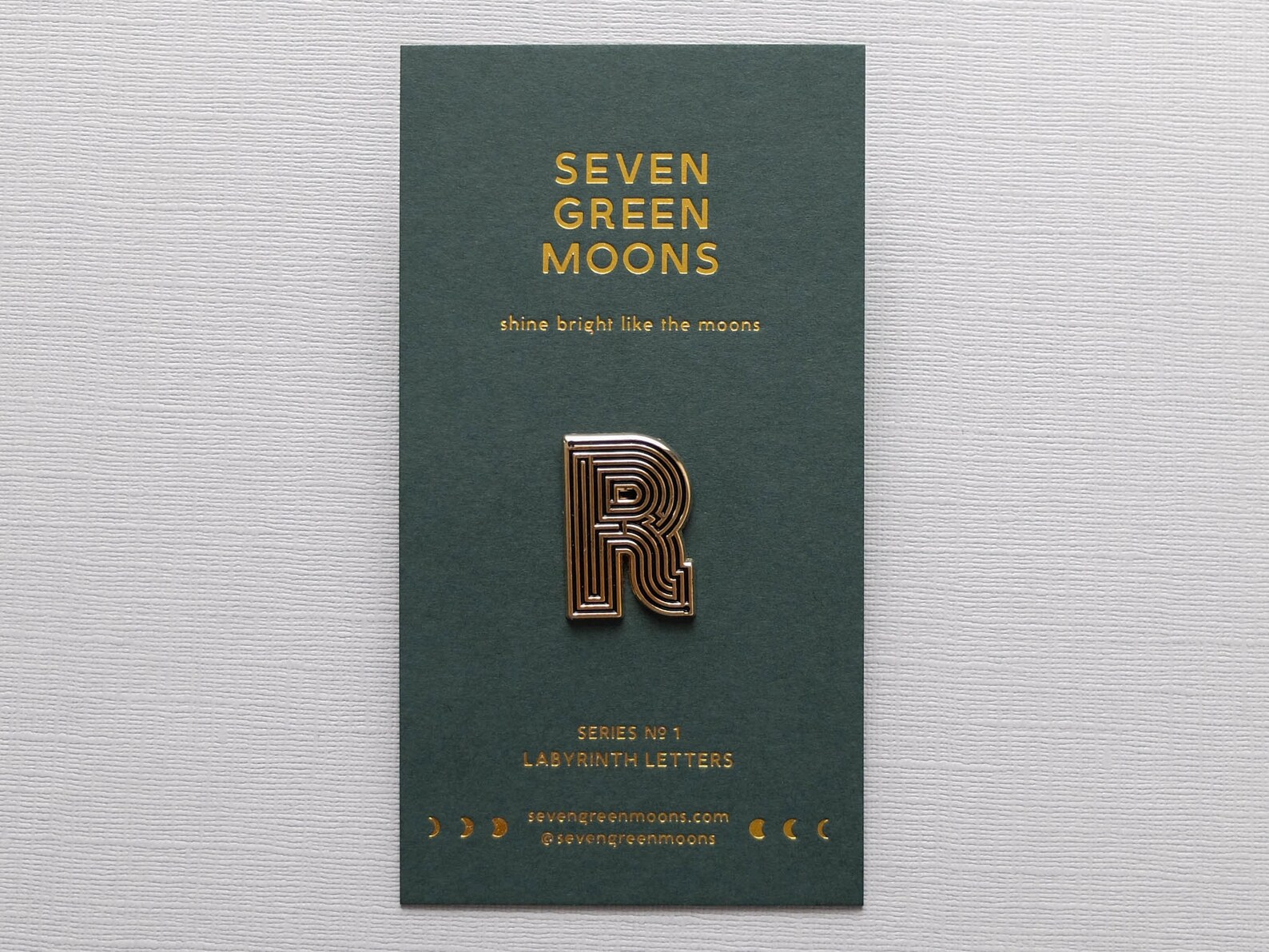 Labyrinth Letters R Enamel Pin | Etsy