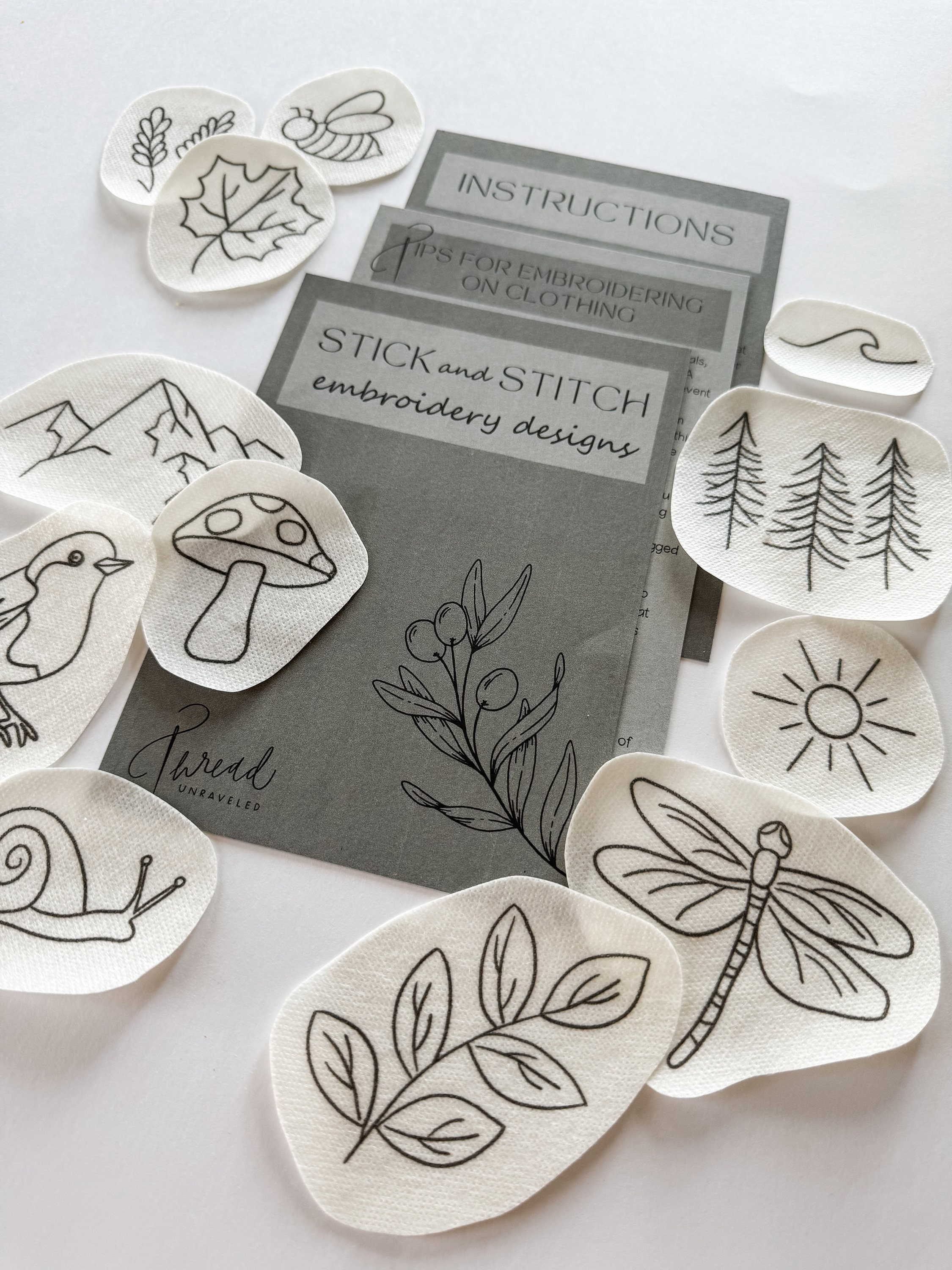 Nature Theme Stick and Stitch Embroidery Designs for Boys and Girls ...