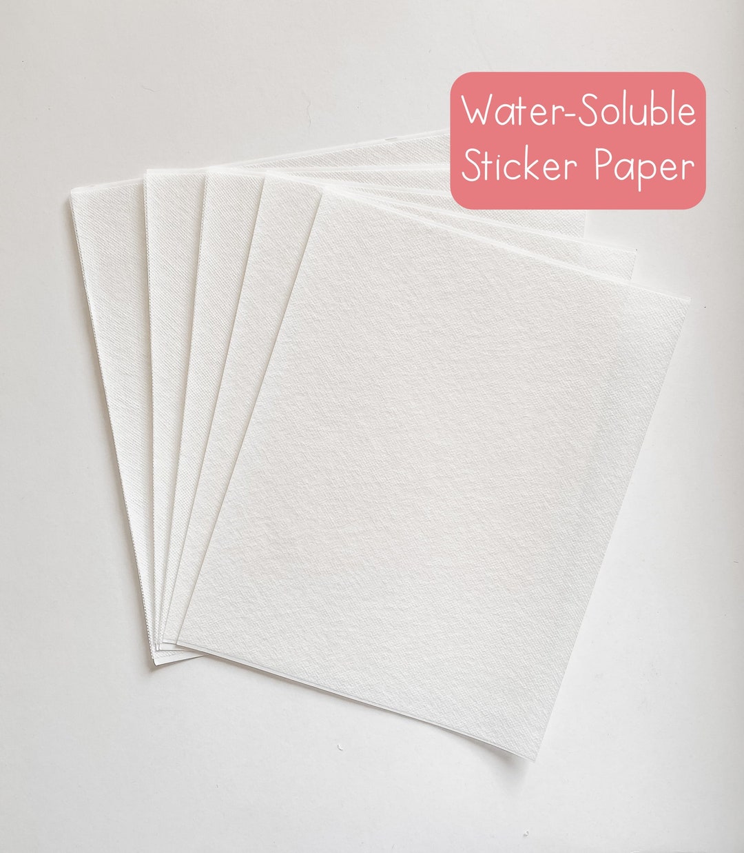 Water-soluble Sticker Paper - Thread Unraveled - Etsy
