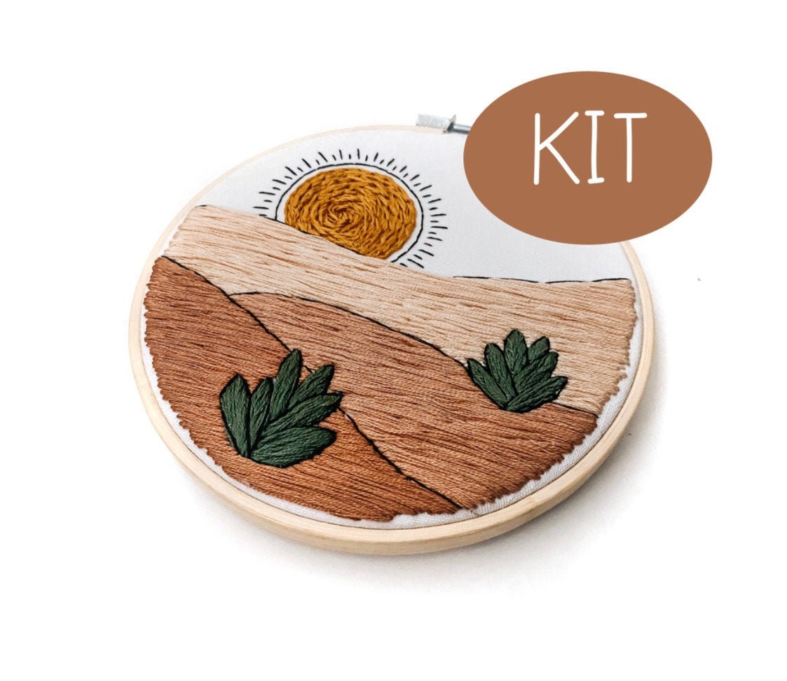 Sonora Sunset KIT for Hand Embroidery With Embroidery - Etsy