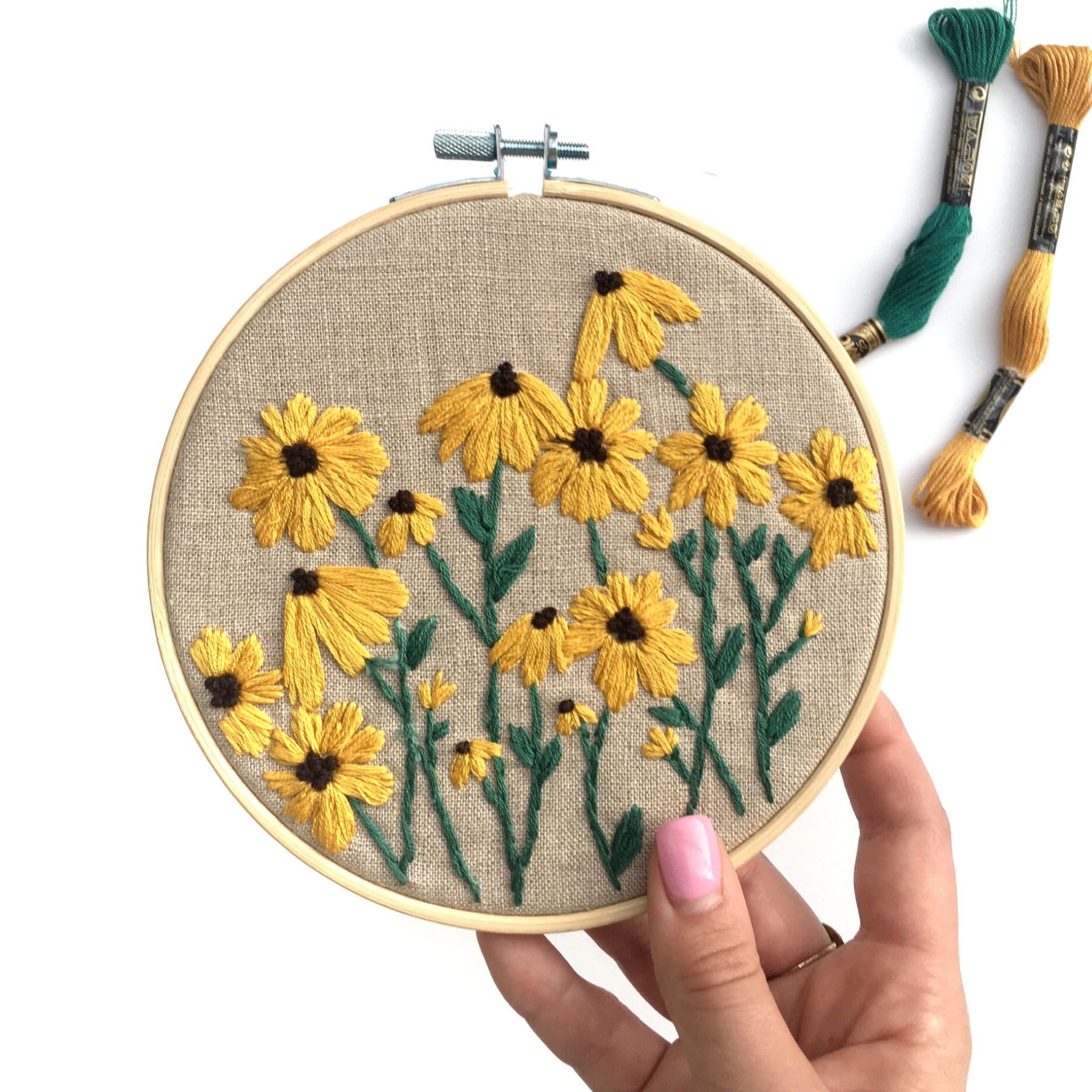 PDF DIGITAL Pattern Wild Daisies DIY - Thread Unraveled - Beginner ...