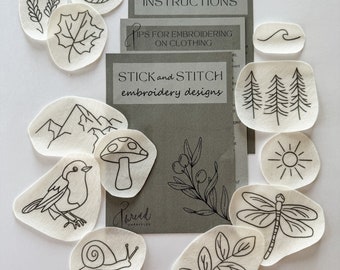 Nature Theme Stick and Stitch Embroidery Designs for Boys and Girls ...