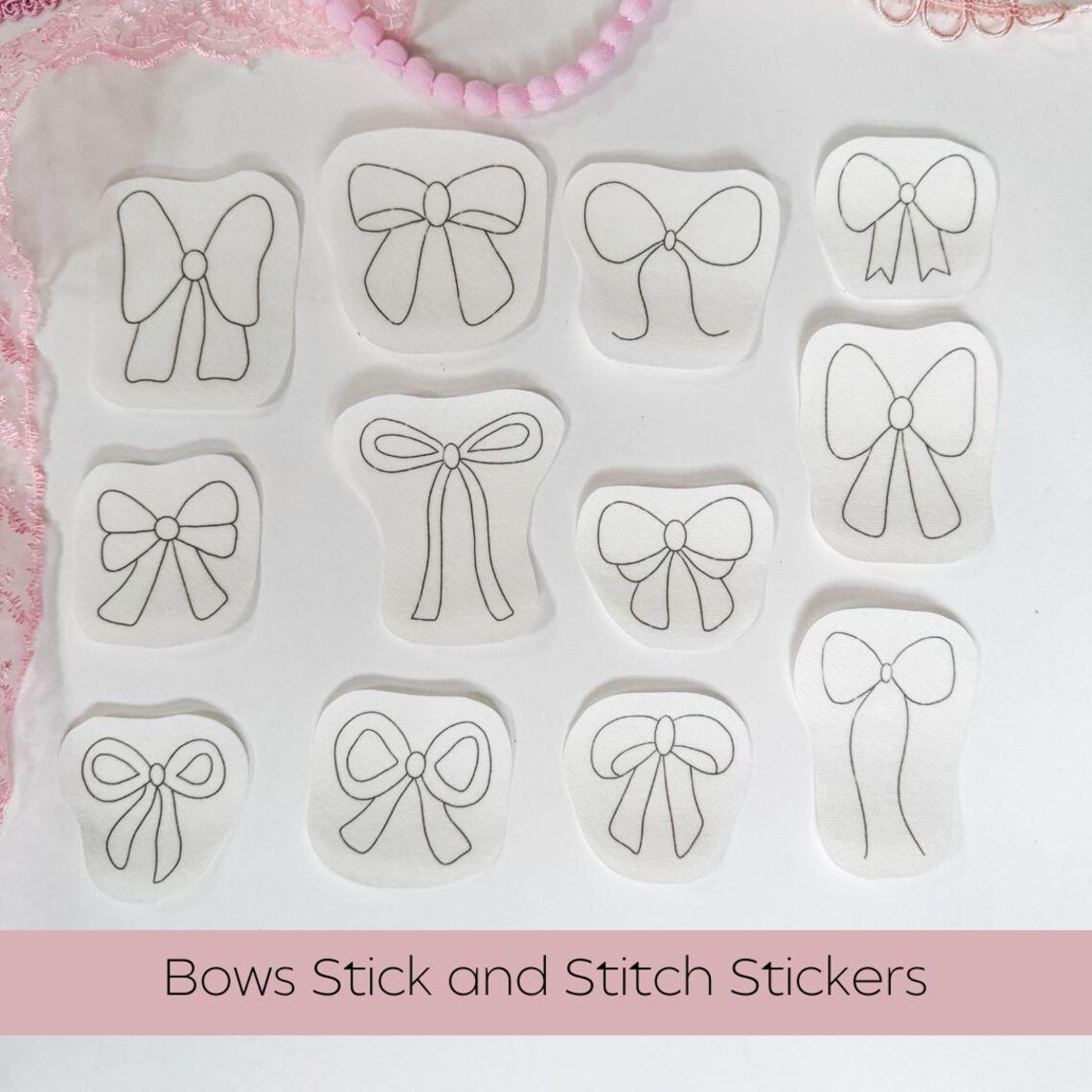 Bows Stick and Stitch Embroidery Designs - Embroidered Clothing ...