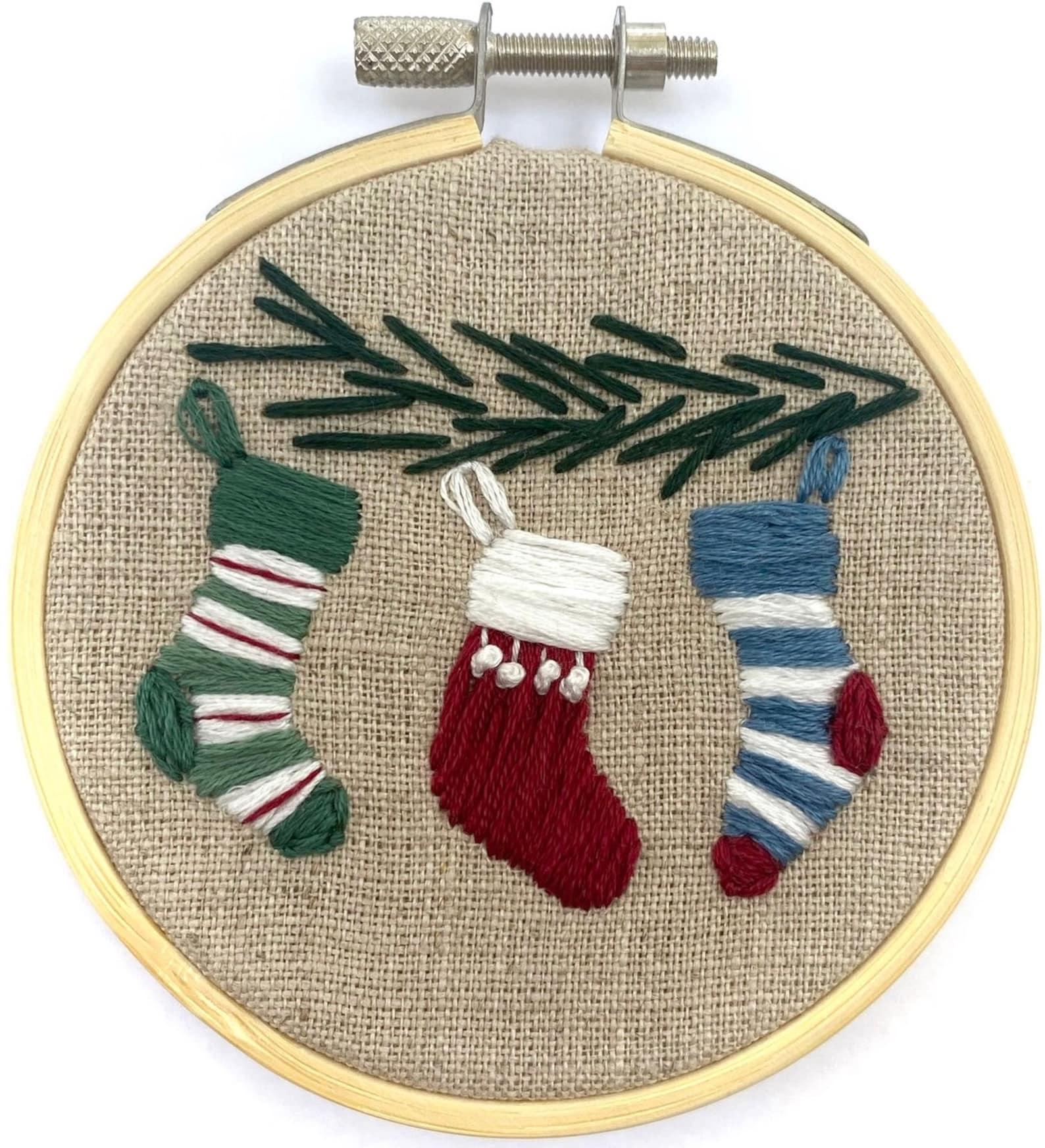 PDF DIGITAL Embroidery Pattern Stockings Ornament - Etsy