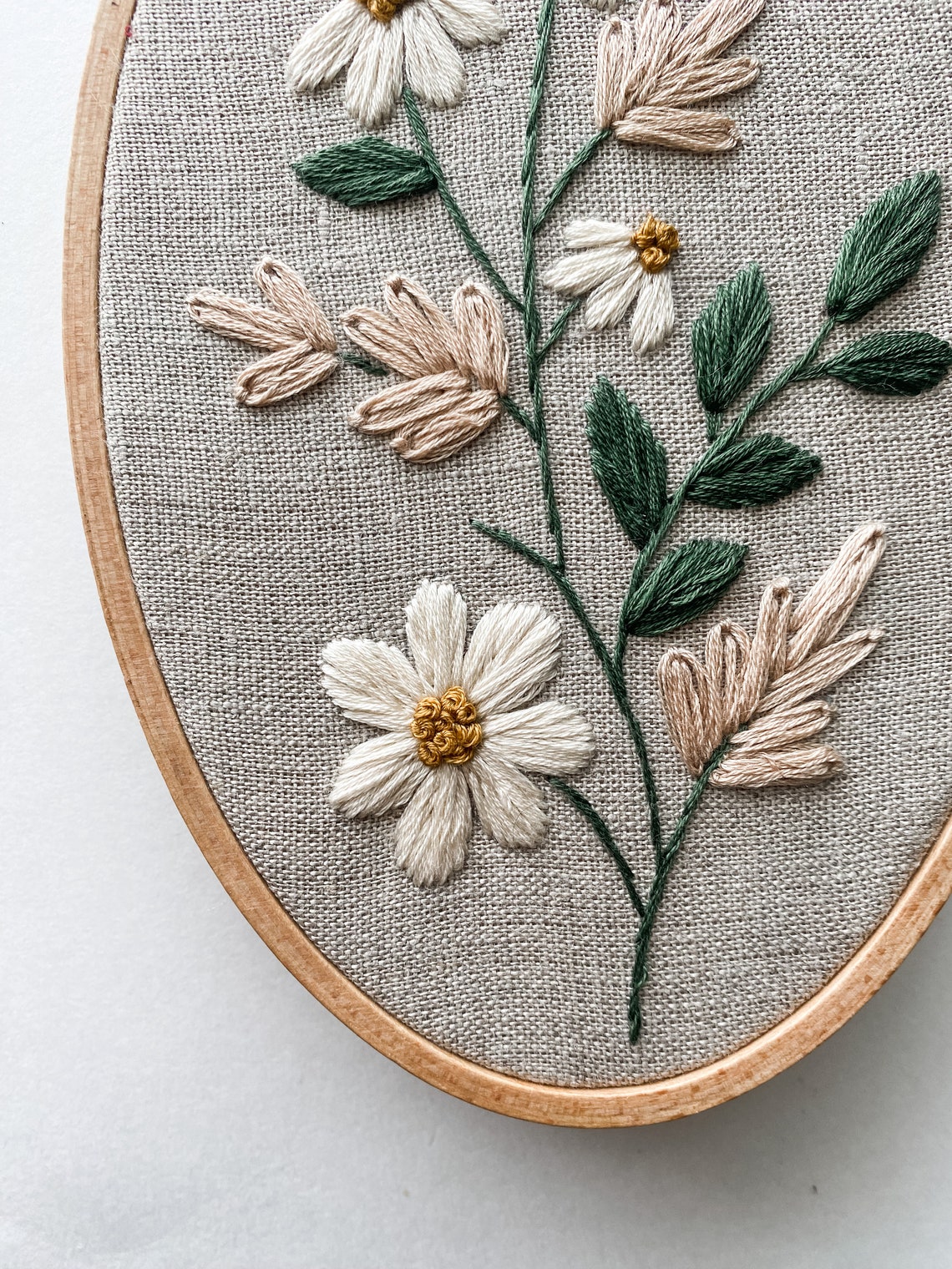 Daisy Sprig PDF Embroidery Clothing and Hoop Art Pattern DIY - Thread ...