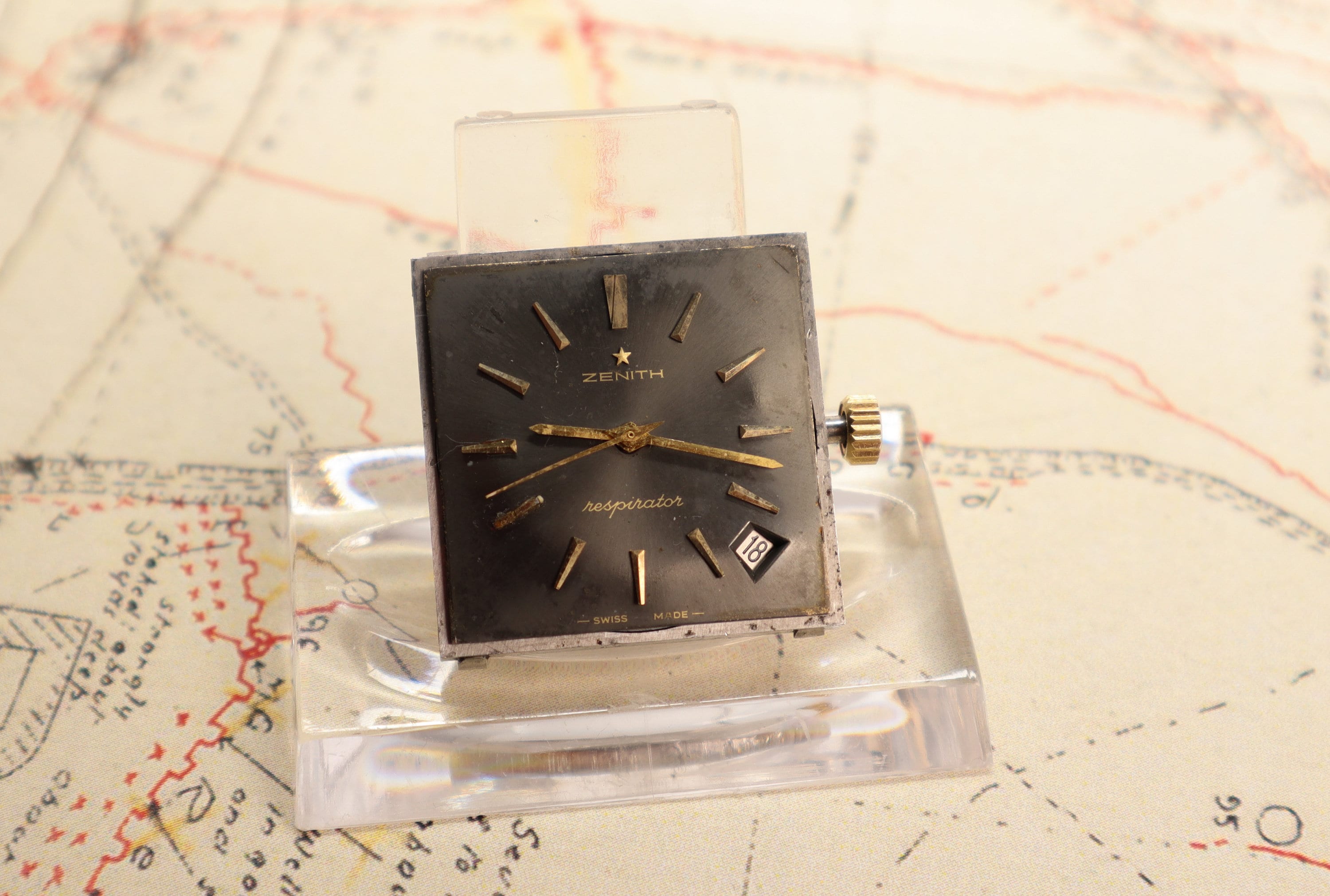 Vintage Zenith Respirator Watch: Swiss Made Gold-plated, 1960s - Etsy