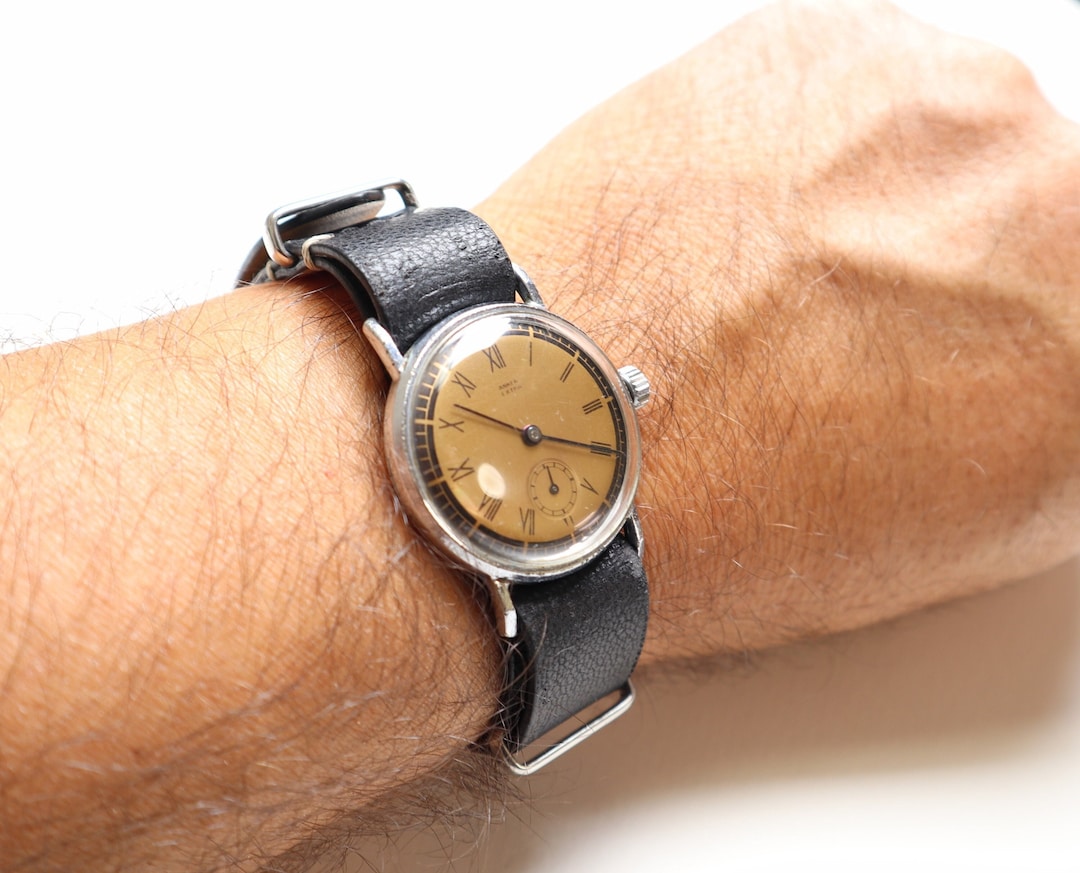 Military Style Vintage Anker Extra Swiss Watch From 30', Gift for ...