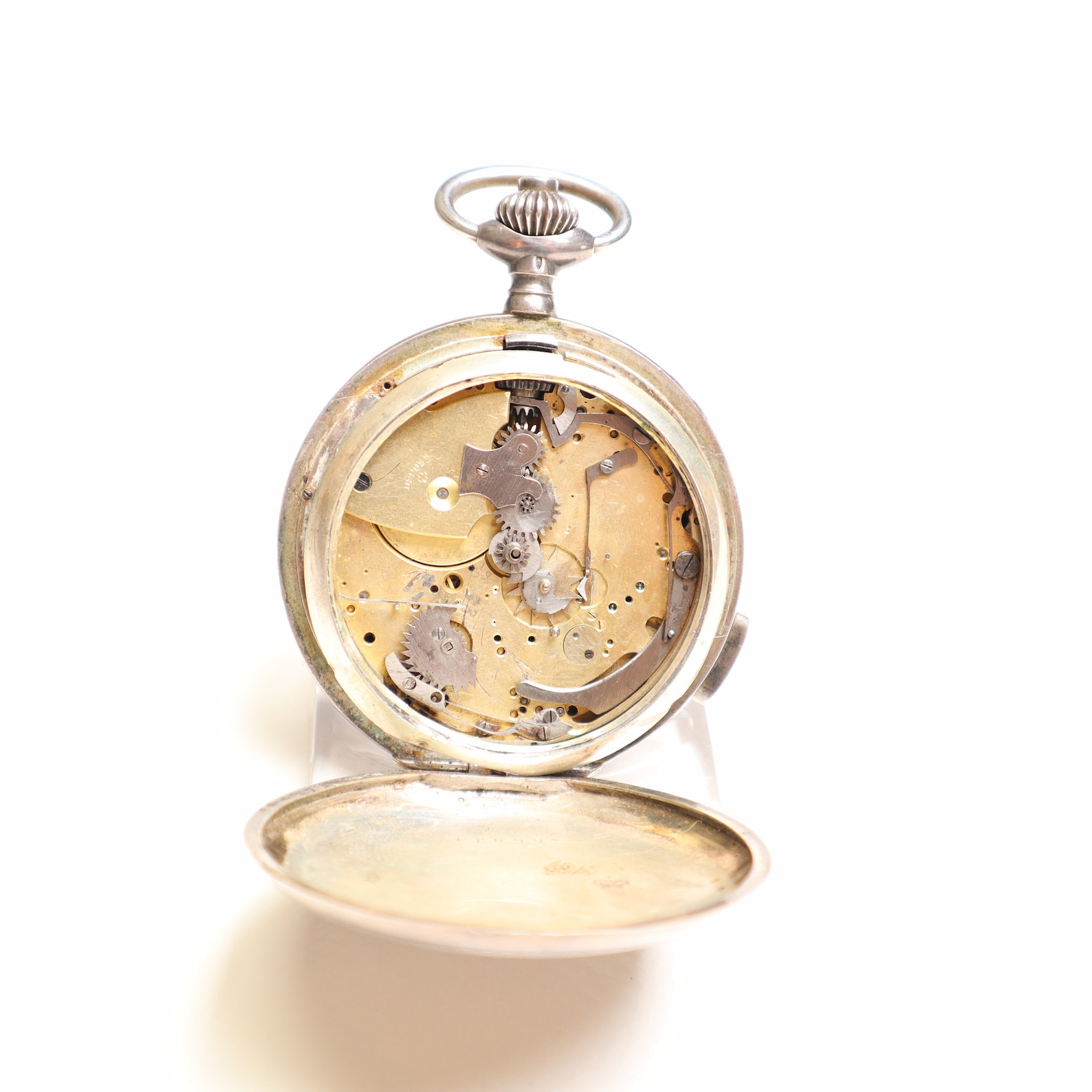 Quarter Repeater Pocket Watch Movement With Silver 84 / 0,875 Full ...