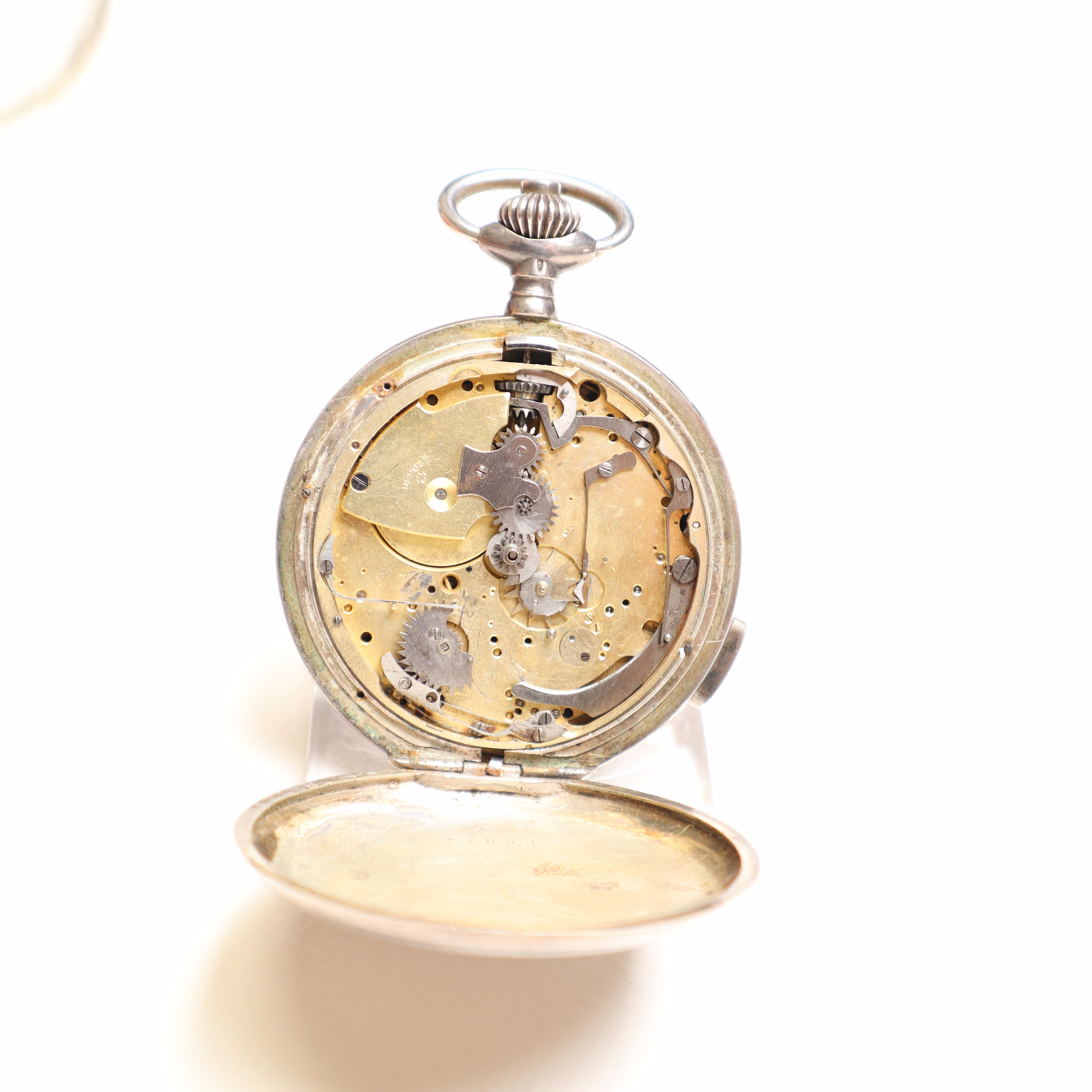 Quarter Repeater Pocket Watch Movement With Silver 84 / 0,875 Full ...