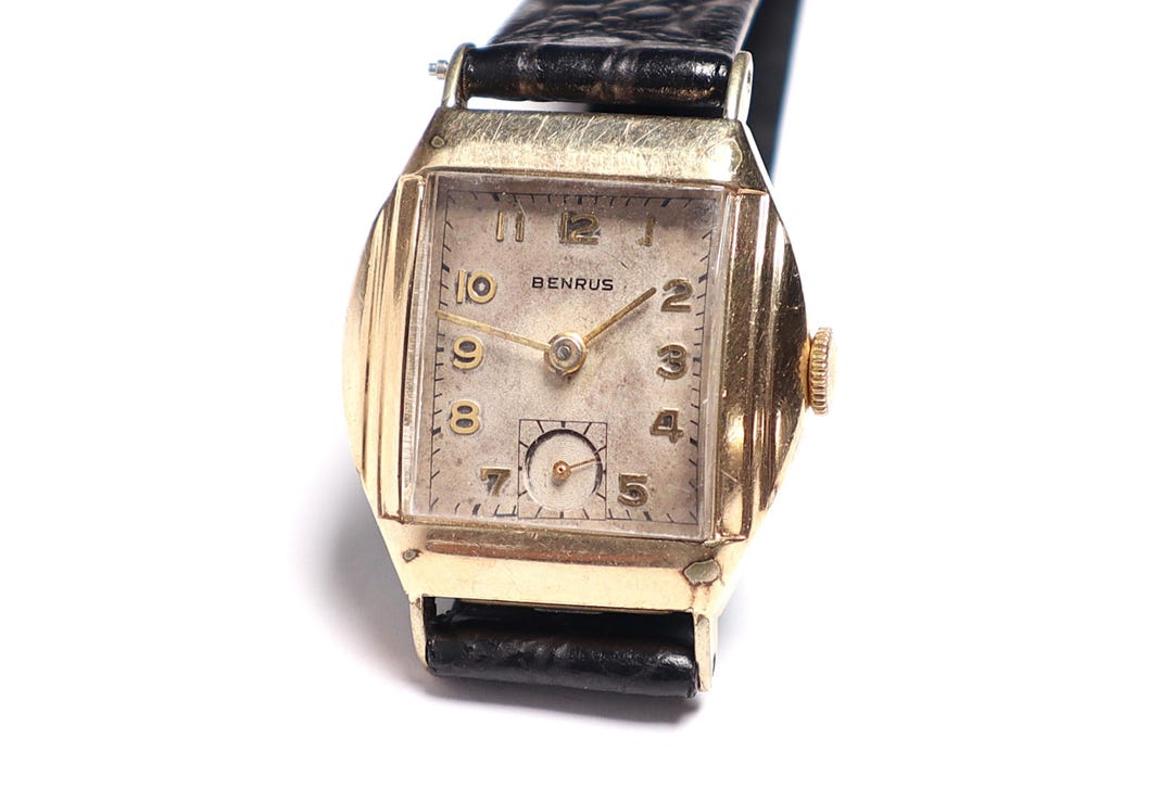 Vintage Benrus Men's Watch: 10k Rolled Gold Case - Etsy