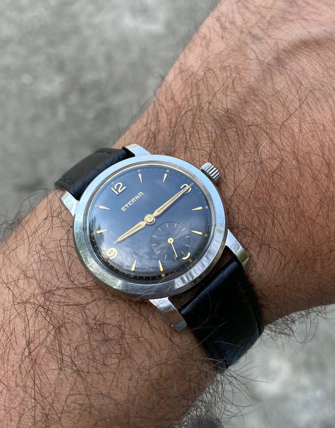 Vintage Eterna Military Style Watch, 1953, Stainless Steel Case - Etsy
