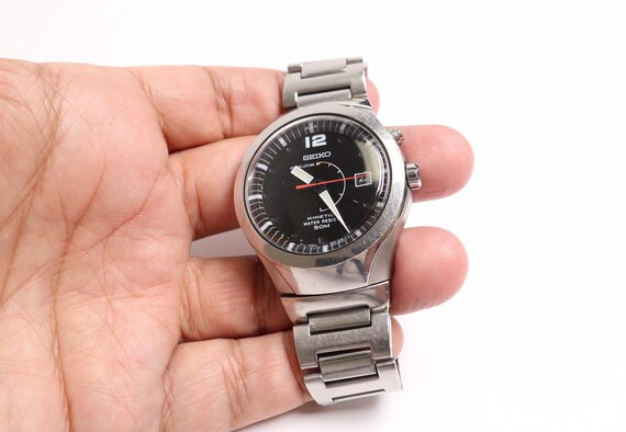 Seiko Kinetic INDICATOR 5M42-0G70 - New battery insta… - Gem