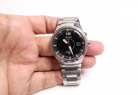 Seiko Kinetic INDICATOR 5M42-0G70 - New battery insta… - Gem