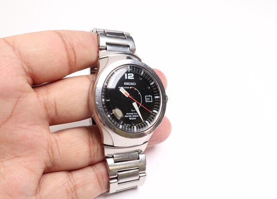 Seiko Kinetic INDICATOR 5M42-0G70 - New battery insta… - Gem