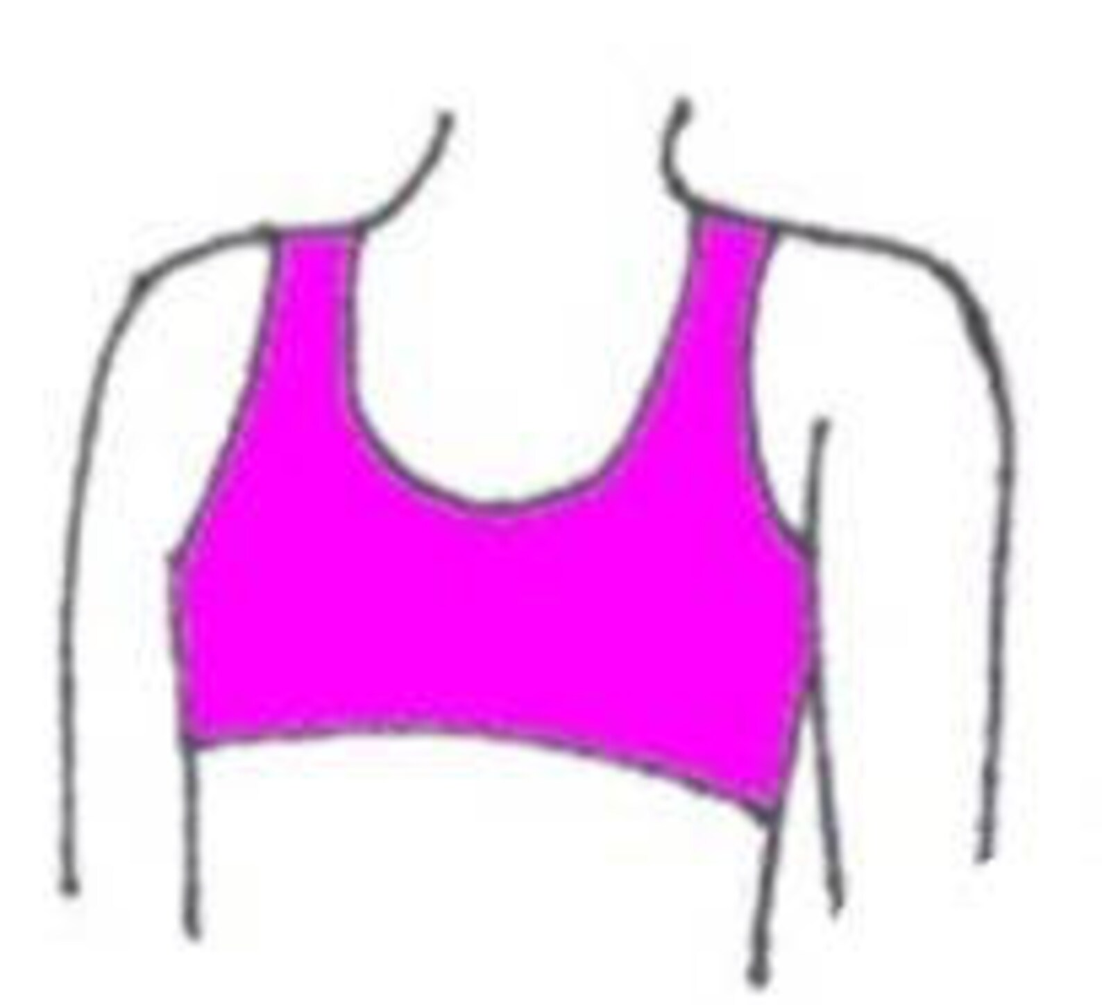 Girls Plus Size Sport Bra Sewing Pattern PDF Sizes 8-10-12 - Etsy