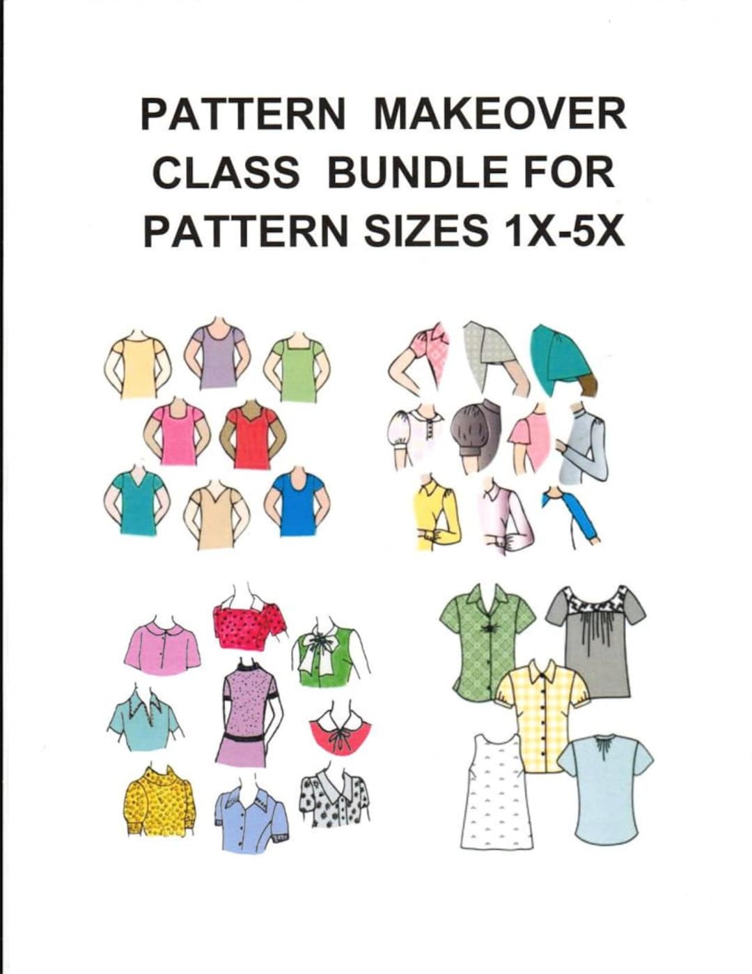 Pattern Makeover Class Bundle, Four Pattern Makeover Classes Discount ...