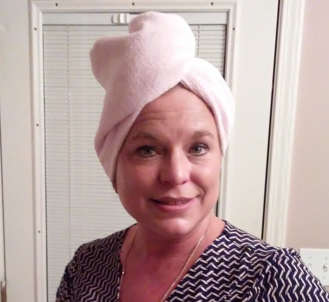 Quick Dry Twist Hair Drying Towel PDF Sewing Pattern, Terry Cloth Hair ...