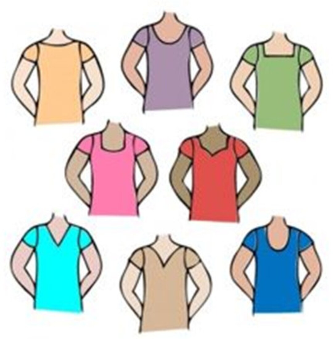 How to Make 8 New Necklines From One Basic Girls Plus Size 8-12 Sewing ...