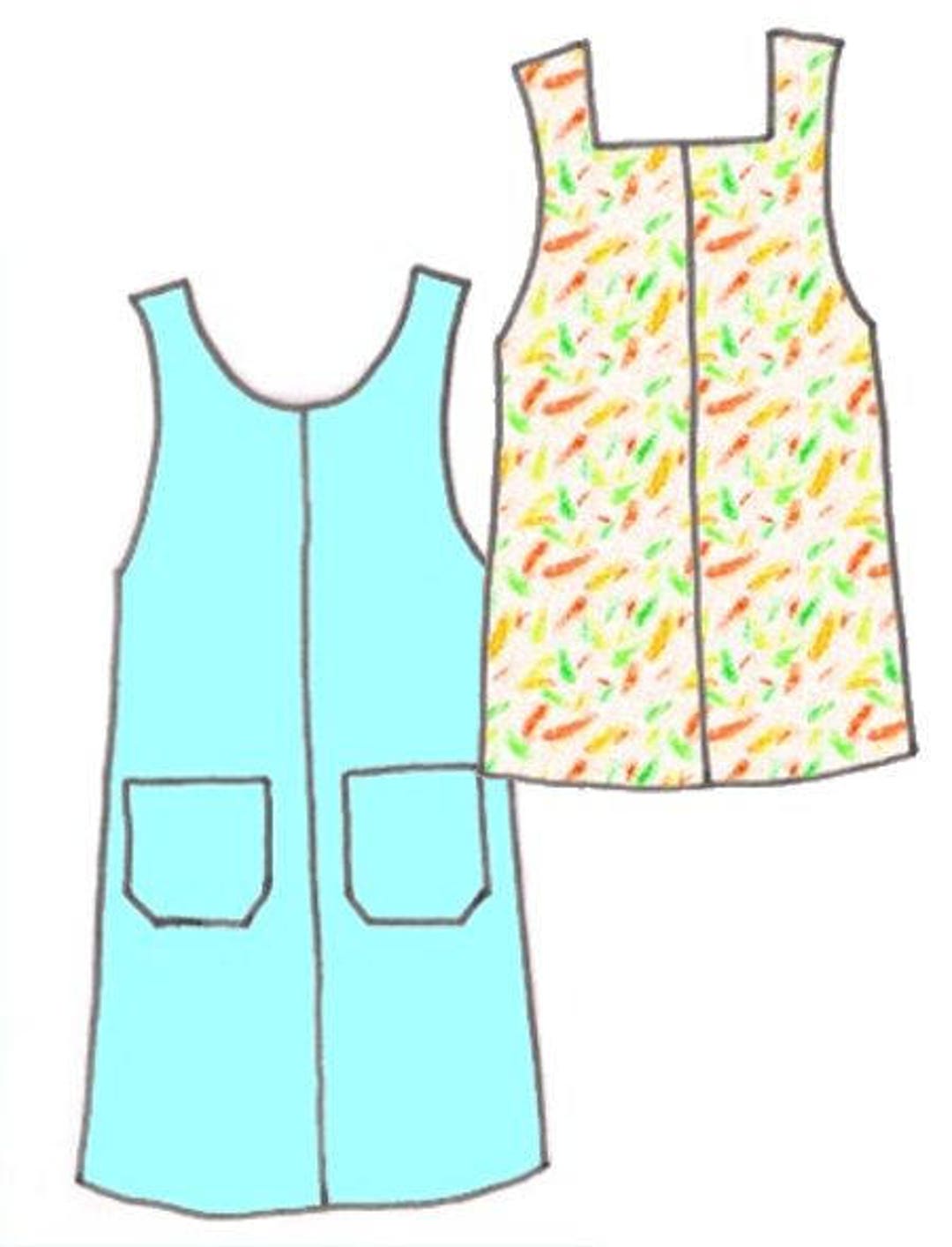 Girls Plus Size Jumper Dress PDF Sewing Pattern, Sizes 8-10-12 - Etsy