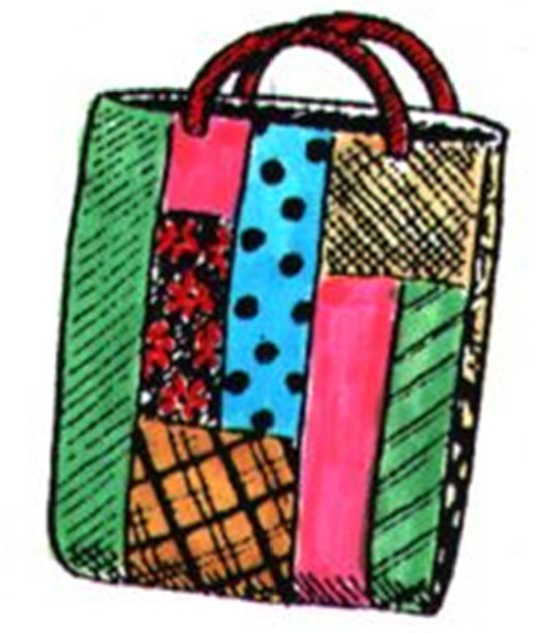 Scrap Tote Bag PDF Sewing Pattern, Shoe Bag PDF Sewing Pattern, Beach ...