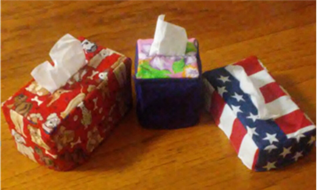 Fabric Tissue Box Cover PDF Sewing Pattern, Tissue Box Cover PDF Sewing ...