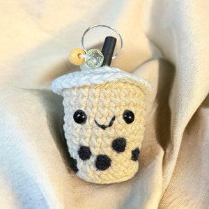 Small Boba Charm Keychain Crochet Pattern - Etsy