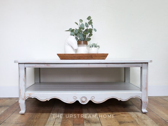 SOLD. Cottage Style Coffee Table Modern Farmhouse Coffee - Etsy
