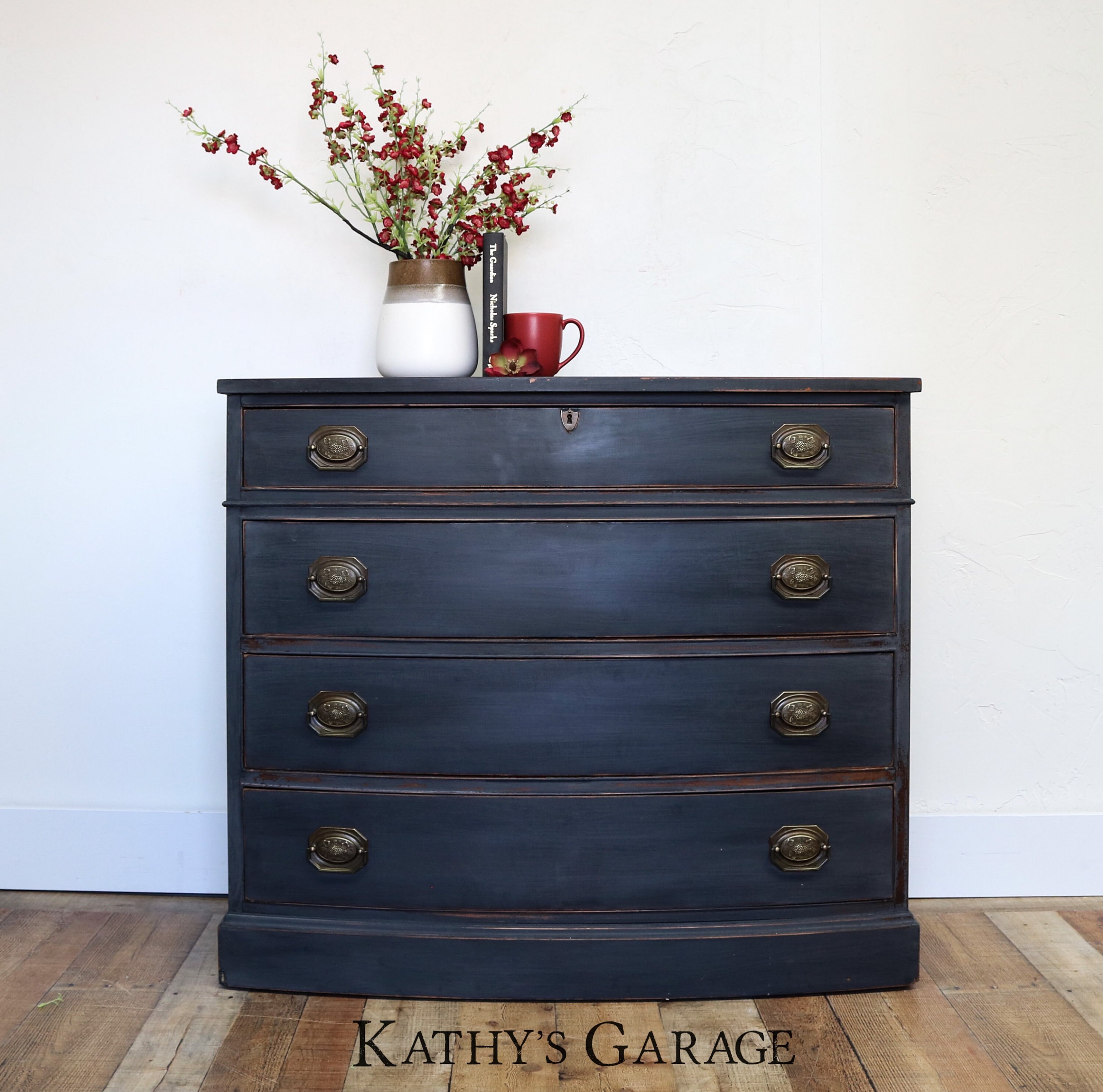 Black Chest of Drawers - Etsy