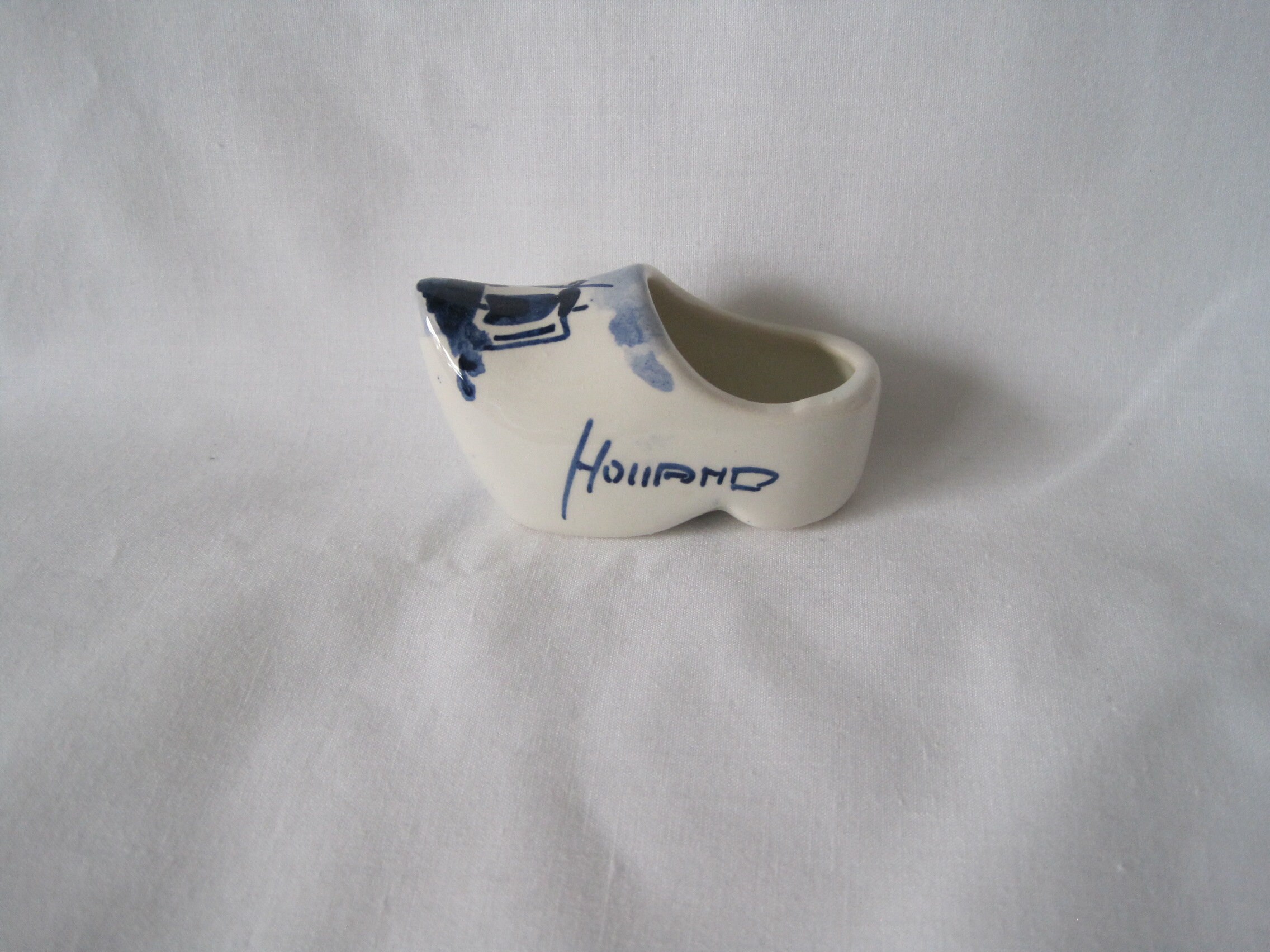 Miniature Delft Blue Pottery Clog wooden Shoe - Etsy